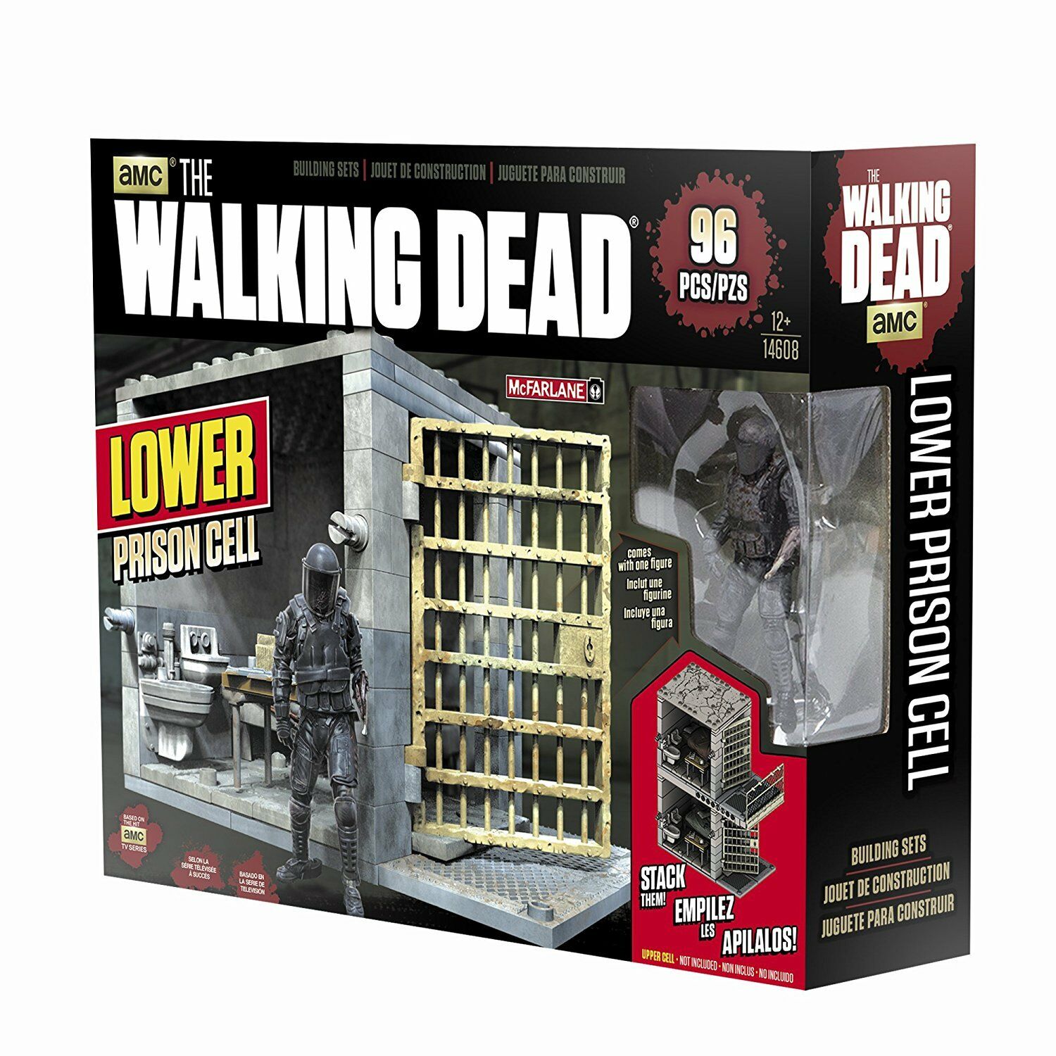 MCFARLANE TOYS - The Walking Dead Lower Prison Cell Building Set ...