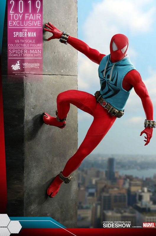 HOT TOYS Marvel Spider Man VGM34 Scarlett Spider Suit 2019 Toy F Animetoys