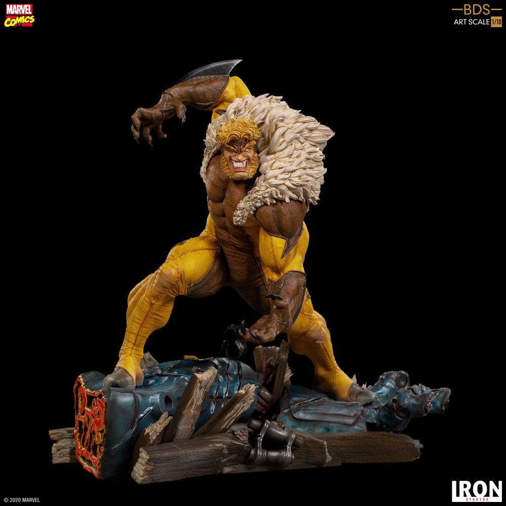 IRON STUDIO - Marvel - Comics BDS Art Scale Statue 1:10 Sabretooth ...